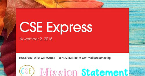 CSE Express | Smore Newsletters