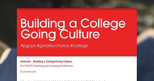 Building a College Going Culture | Smore Newsletters