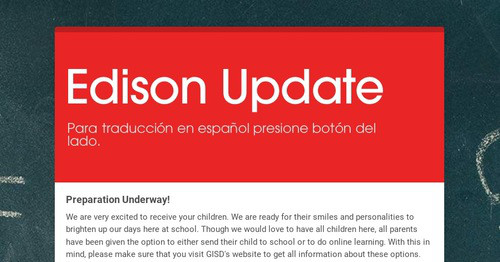 Edison Update