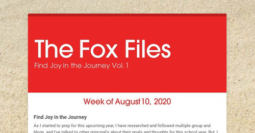 The Fox Files | Smore Newsletters for Education