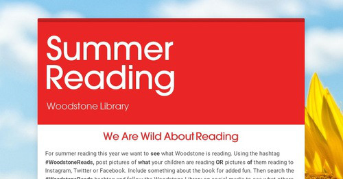 Summer Reading | Smore Newsletters