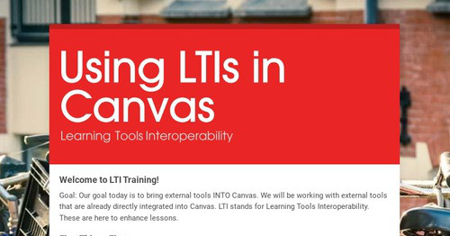Using LTIs in Canvas | Smore Newsletters