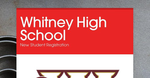 Whitney High School | Smore Newsletters