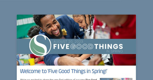 5 Good Things in Spring