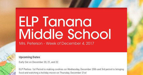 ELP Tanana Middle School | Smore Newsletters