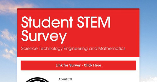 Student STEM Survey | Smore Newsletters