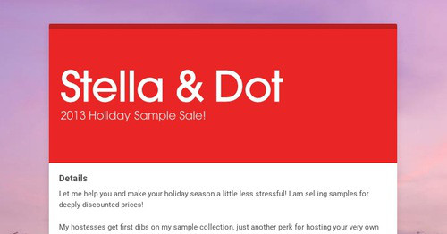 Stella & Dot | Smore Newsletters