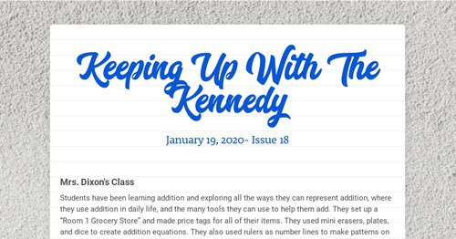 Keeping Up With The Kennedy | Smore Newsletters