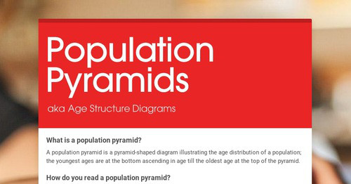 Population Pyramids | Smore Newsletters