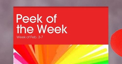 Peek of the Week | Smore Newsletters