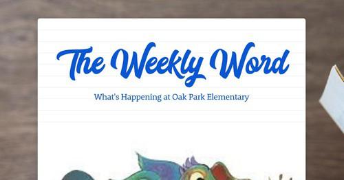 The Weekly Word | Smore Newsletters