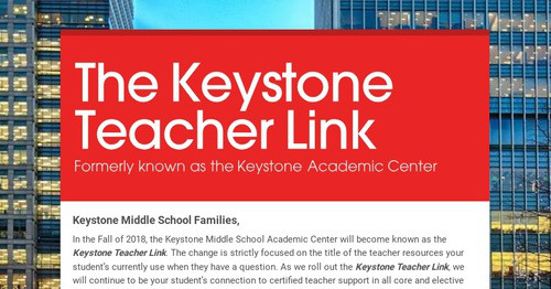 The Keystone Teacher Link | Smore Newsletters for Education