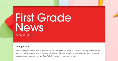 First Grade News
