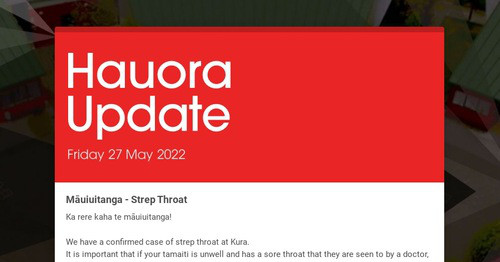 Hauora Update Smore Newsletters