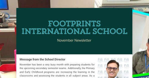 Footprints International School | Smore Newsletters