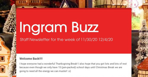 Ingram Buzz | Smore Newsletters
