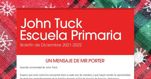 John Tuck Escuela Primaria | Smore Newsletters