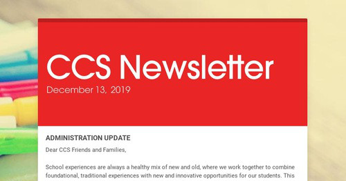 CCS Newsletter