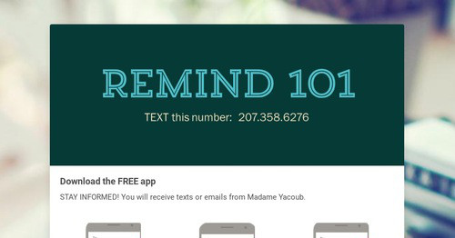 REMIND 101 | Smore Newsletters