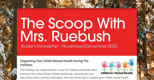 The Scoop With Mrs. Ruebush | Smore Newsletters