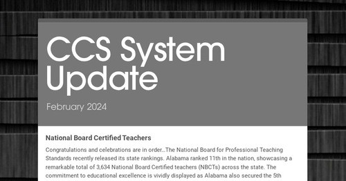 CCS System Update