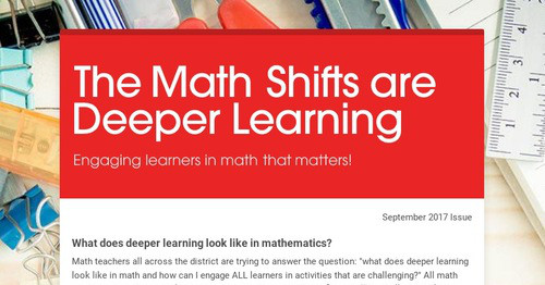 The Math Shifts are Deeper Learning | Smore Newsletters