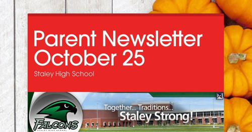 Parent Newsletter October 25 | Smore Newsletters for Education
