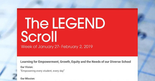 The LEGEND Scroll | Smore Newsletters