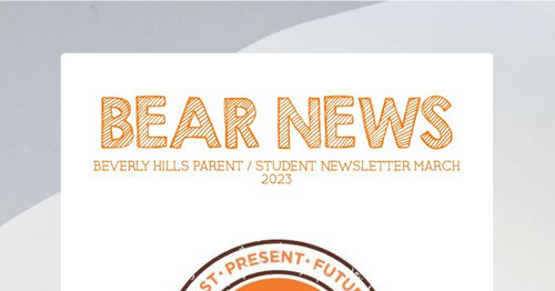 BEAR NEWS | Smore Newsletters for Education