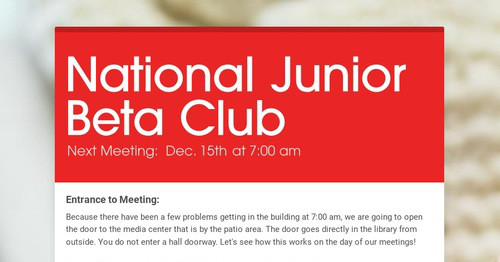 National Junior Beta Club | Smore Newsletters