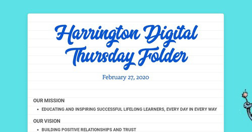 Harrington Digital Thursday Folder