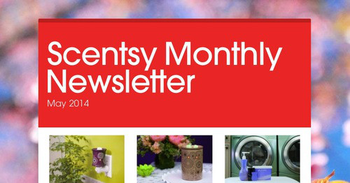 Scentsy Monthly Newsletter | Smore Newsletters