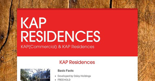 KAP RESIDENCES | Smore Newsletters