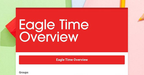Eagle Time Overview | Smore Newsletters