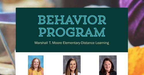 Behavior Program | Smore Newsletters for Business