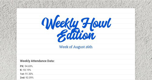 Weekly Howl Edition | Smore Newsletters