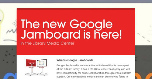 The new Google Jamboard is here!