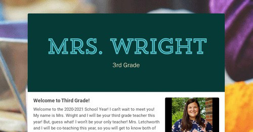 Mrs. Wright | Smore Newsletters