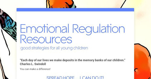Emotional Regulation Resources | Smore Newsletters for Education