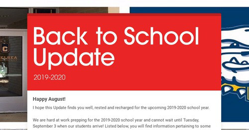 Back to School Update | Smore Newsletters for Education