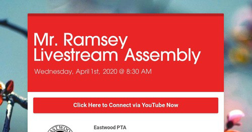 Mr. Ramsey Livestream Assembly | Smore Newsletters