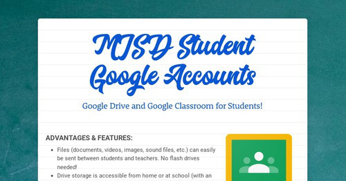 MISD Student Google Accounts | Smore Newsletters