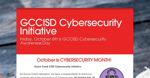 GCCISD Cybersecurity Initiative