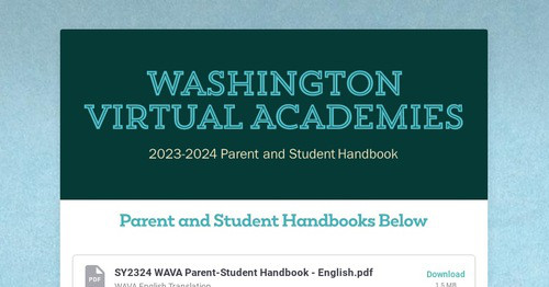 Washington Virtual Academies | Smore Newsletters