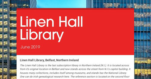 Linen Hall Library | Smore Newsletters
