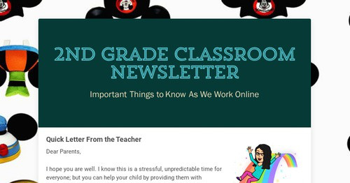 2nd Grade Classroom Newsletter | Smore Newsletters