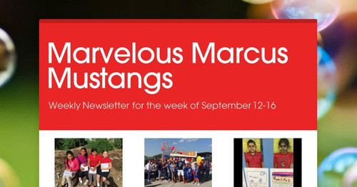 Marvelous Marcus Mustangs | Smore Newsletters