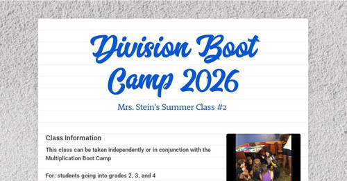 Division Boot Camp 2022
