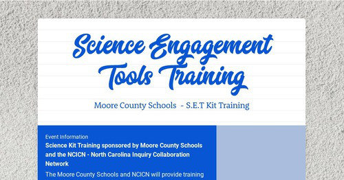 Science Engagement Tools Training | Smore Newsletters