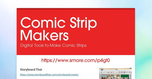 Comic Strip Makers | Smore Newsletters for Education